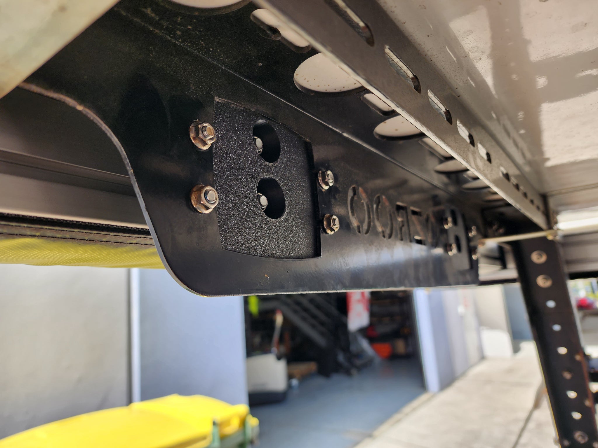 Rear Awning Mount Mod for Ozroo Style Tub Rack – Tradie Mods