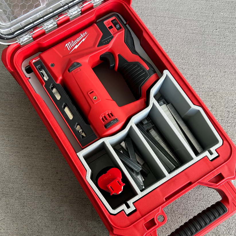 M12 Staple Gun Storage Insert for Milwaukee Packout Organiser By Jonah ...